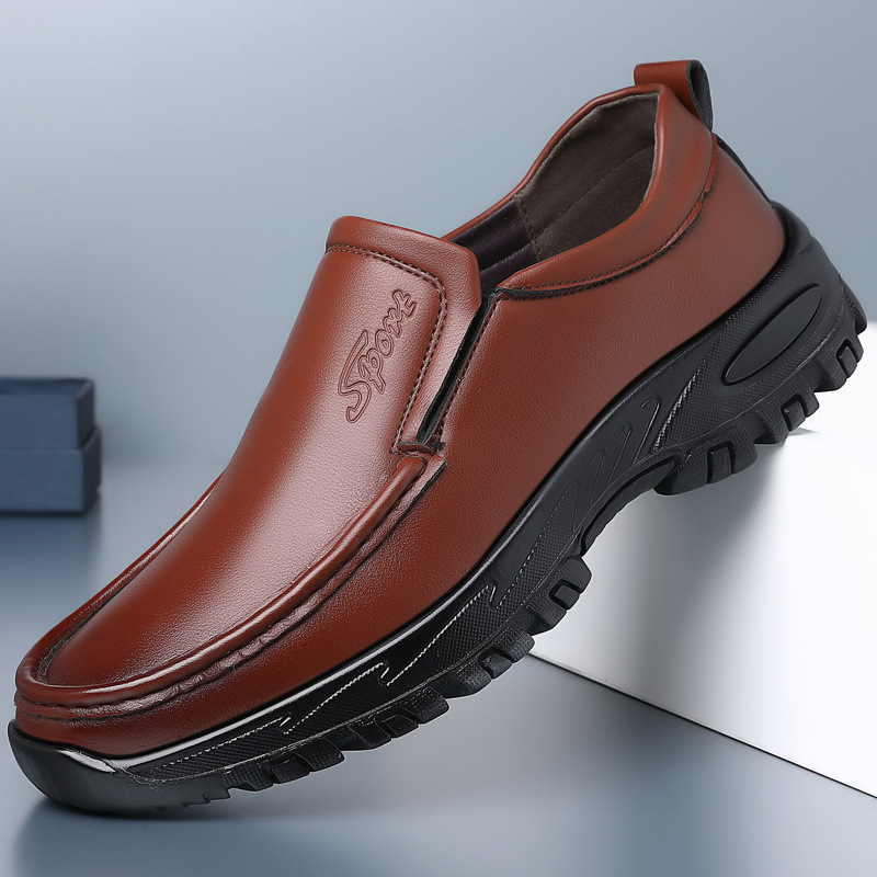 MEN'S EXTENDED WIDTH FOOT AND HEEL COMFORTABLE PLATFORM CASUAL SHOES ...