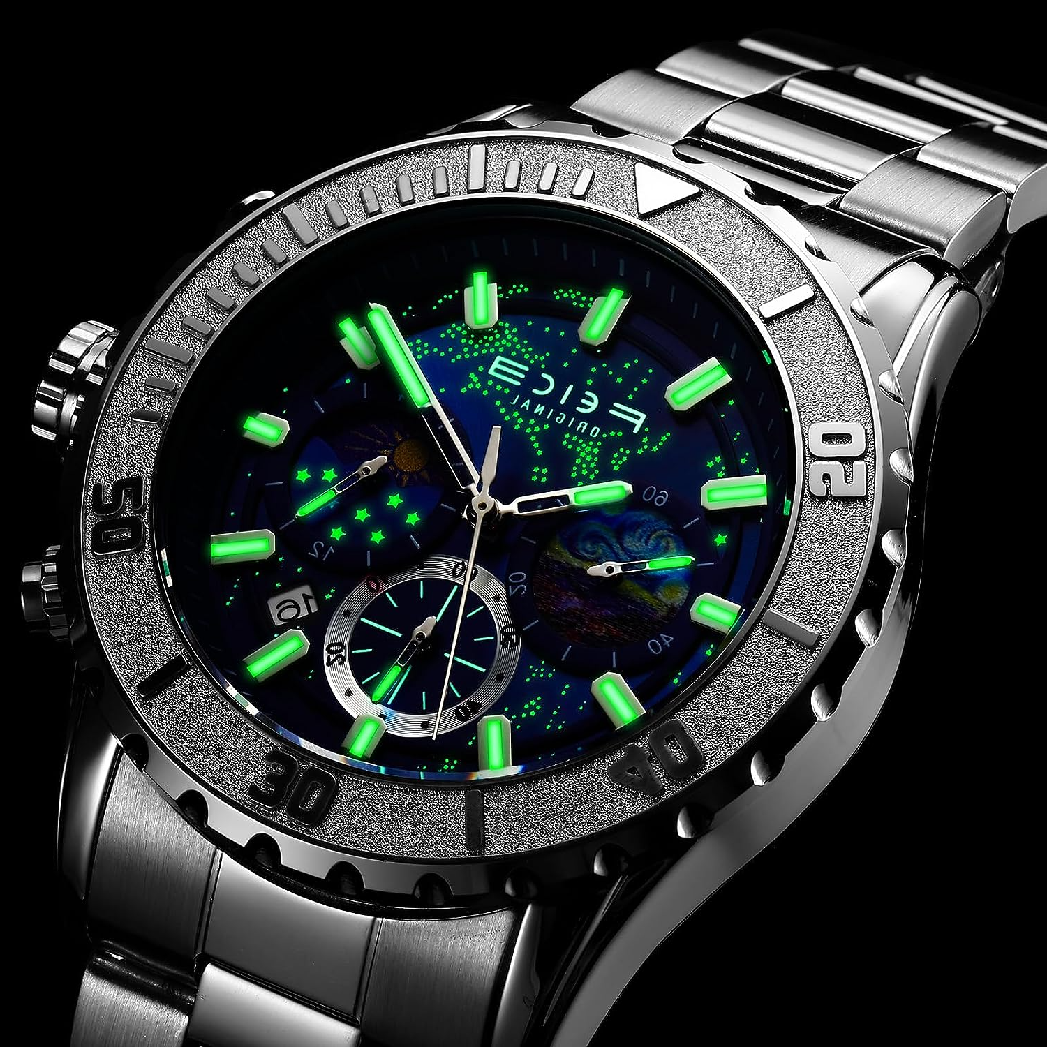 FK131 FEICE Watch Stunning Starry Sky Design - feicewatch